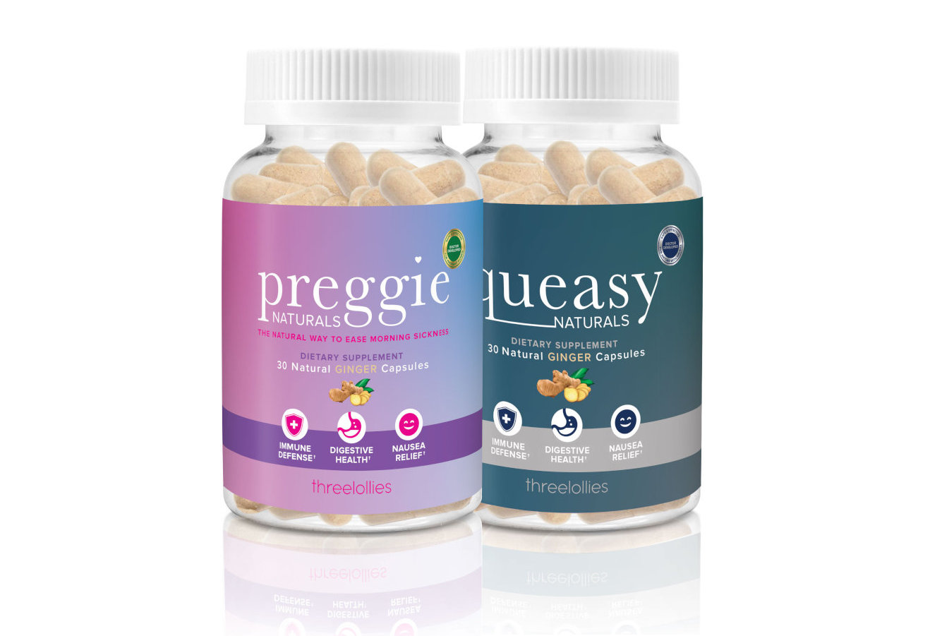 Queasy Naturals and Preggie Naturals - Three Lollies